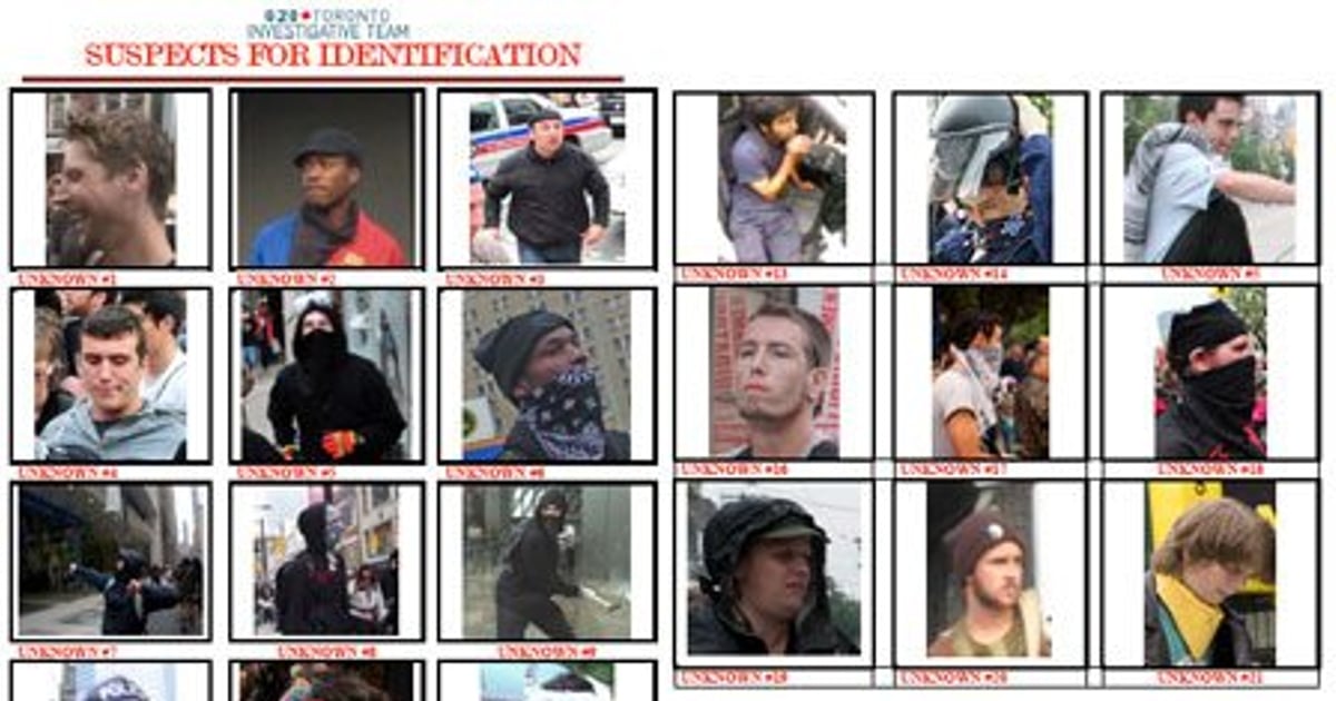G20’s most wanted: a look behind the cops’ photos - Toronto Life