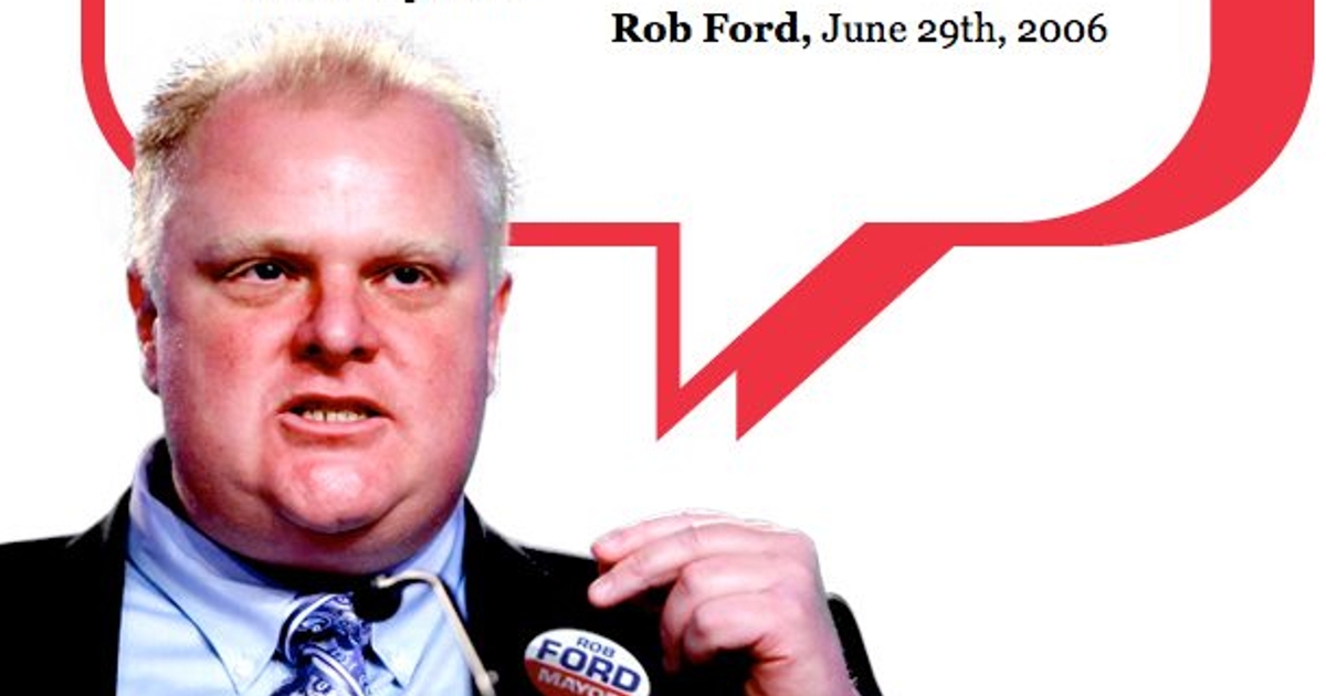 Breaking news: Rob Ford has said some offensive things in the past ...