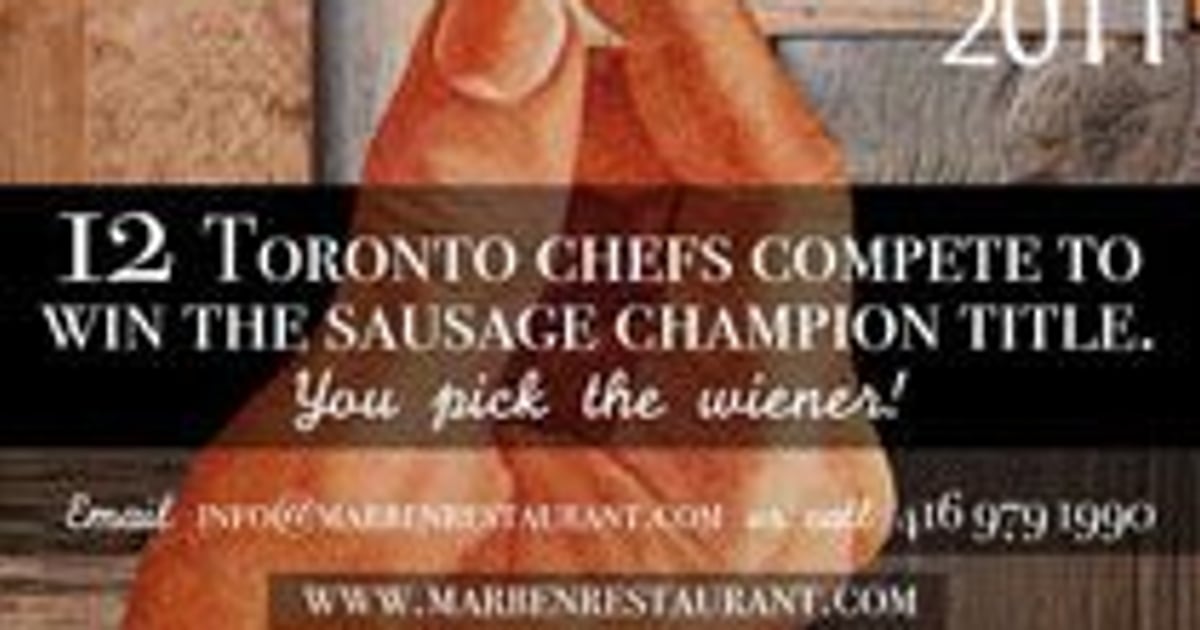 Marben set to host Toronto’s latest sausage fest on Wednesday nights ...