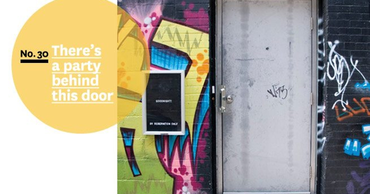 50 Reasons to Love Toronto: No.30, There’s a hidden watering hole ...