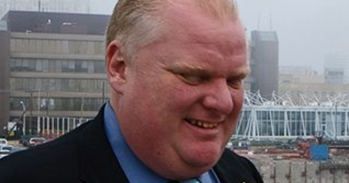 Likely suffering from a case of the Mondays, Rob Ford chooses the path ...