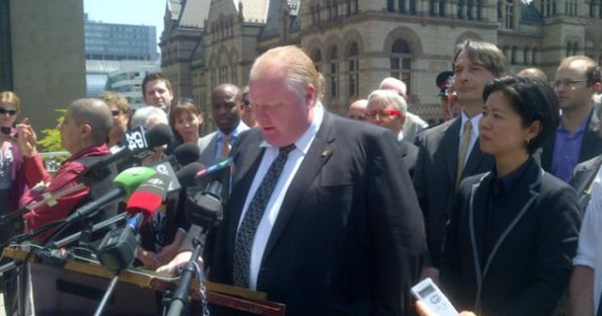 SPOTTED: Rob Ford attends—and reads a proclamation at—a gay outreach ...