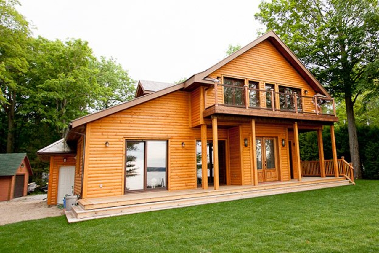 Cottage of the Week: $2 million for a log cabin with a sunset view of ...