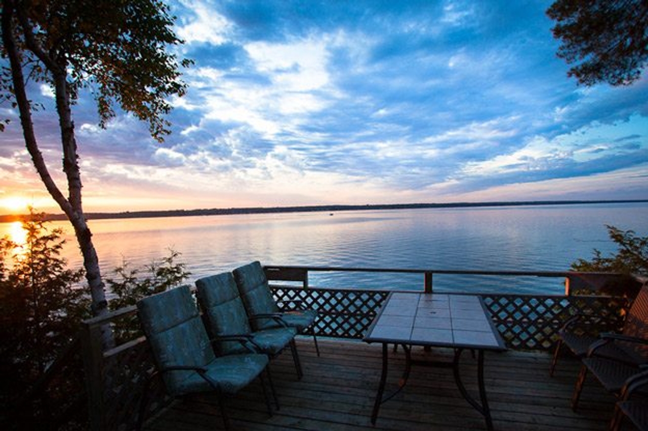 Cottage of the Week: $2 million for a log cabin with a sunset view of ...