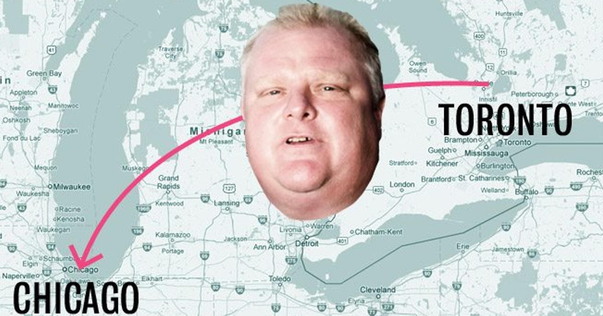 Rob Ford’s trip to Chicago, by the headlines - Toronto Life