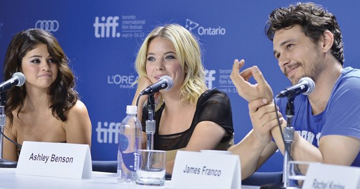 TIFF PRESS CONFERENCE: James Franco holds court with Selena Gomez and ...