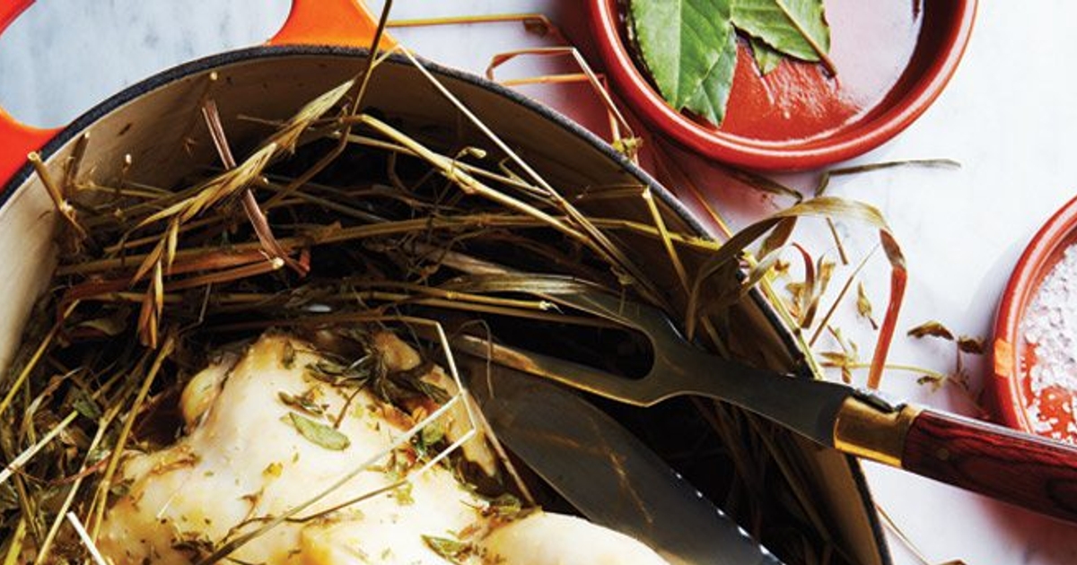 Recipe: the earthy and elegant chicken in hay from locavore bistro ...