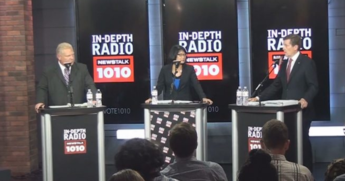 Five things we learned from Newstalk 1010’s mayoral debate - Toronto Life