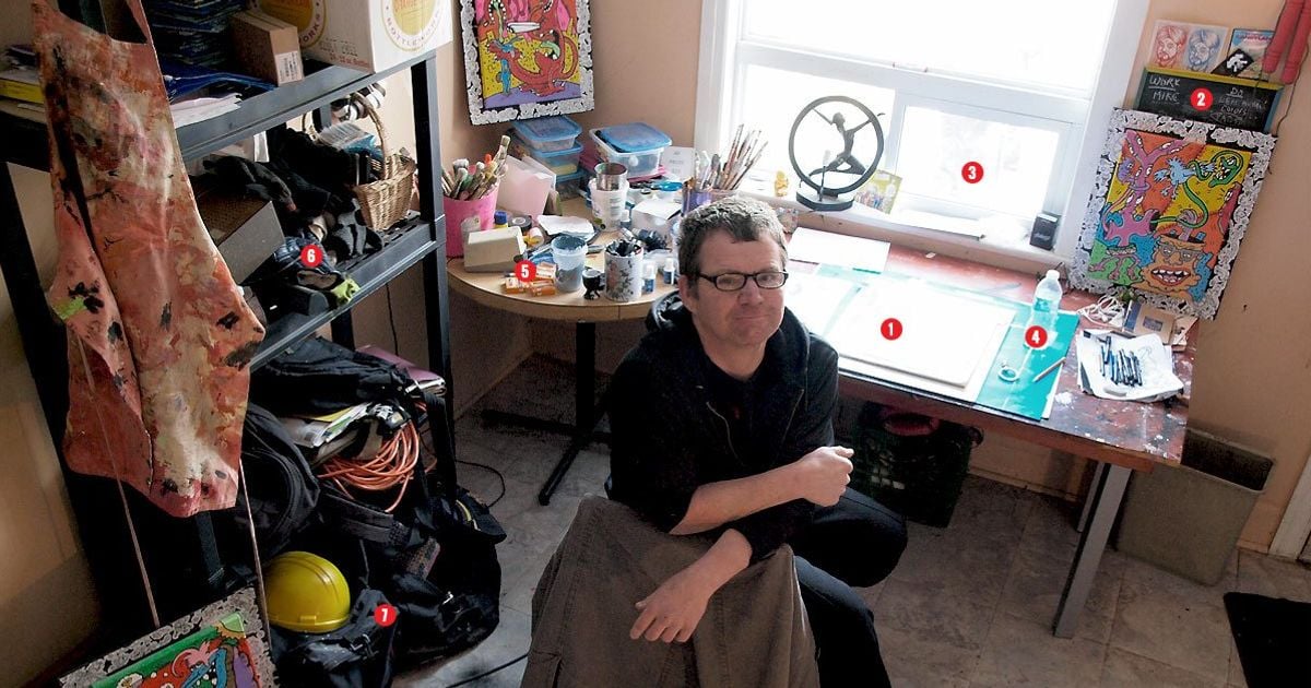 The birthplace of the Lee's Palace mural: inside Al Runt's studio ...