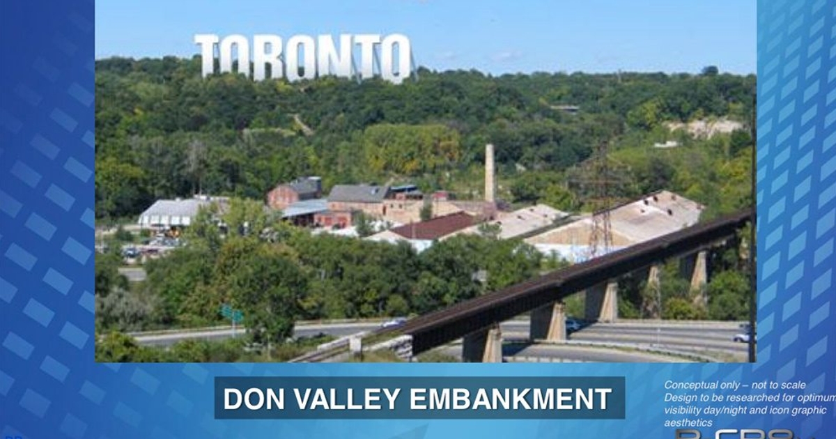 A marketer says these renderings of big "Toronto" signs are proof the ...