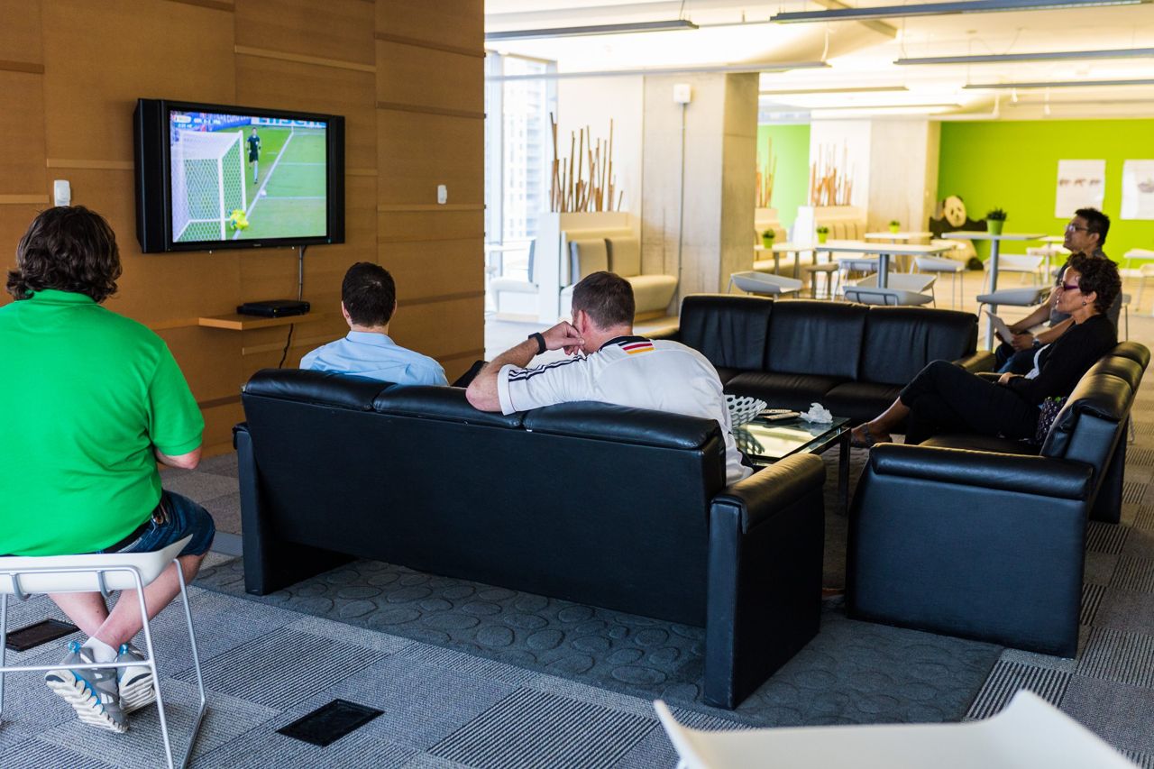 Inside Telus's enormous, 21-floor office, with three whole storeys ...