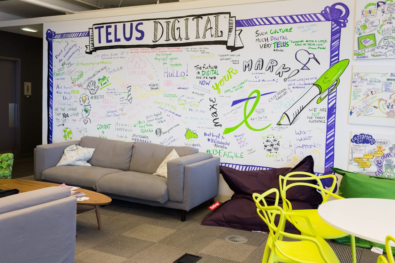 Inside Telus's enormous, 21-floor office, with three whole storeys ...