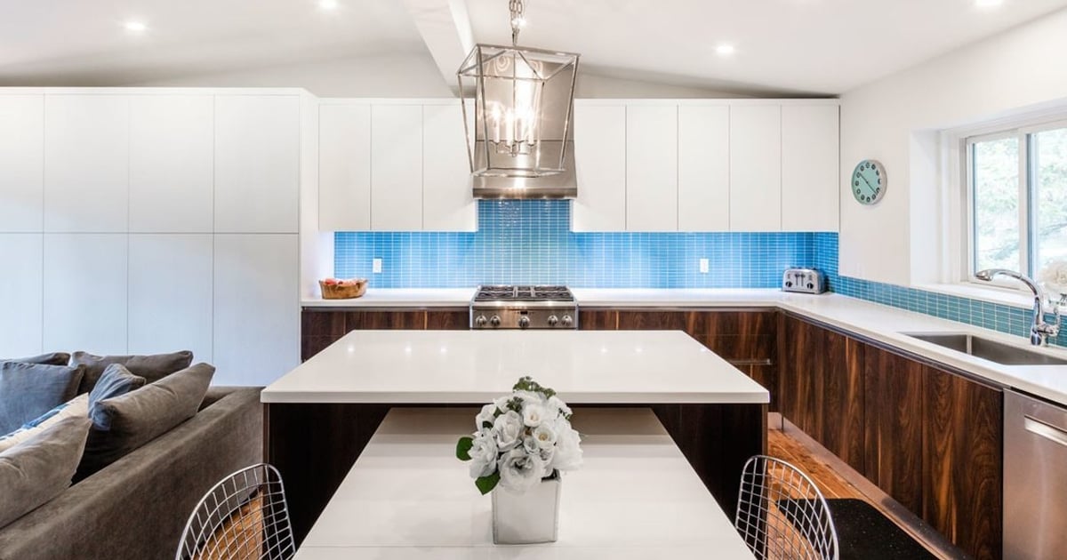 How a designer built a snazzy kitchen out of a closed-off space in a ...