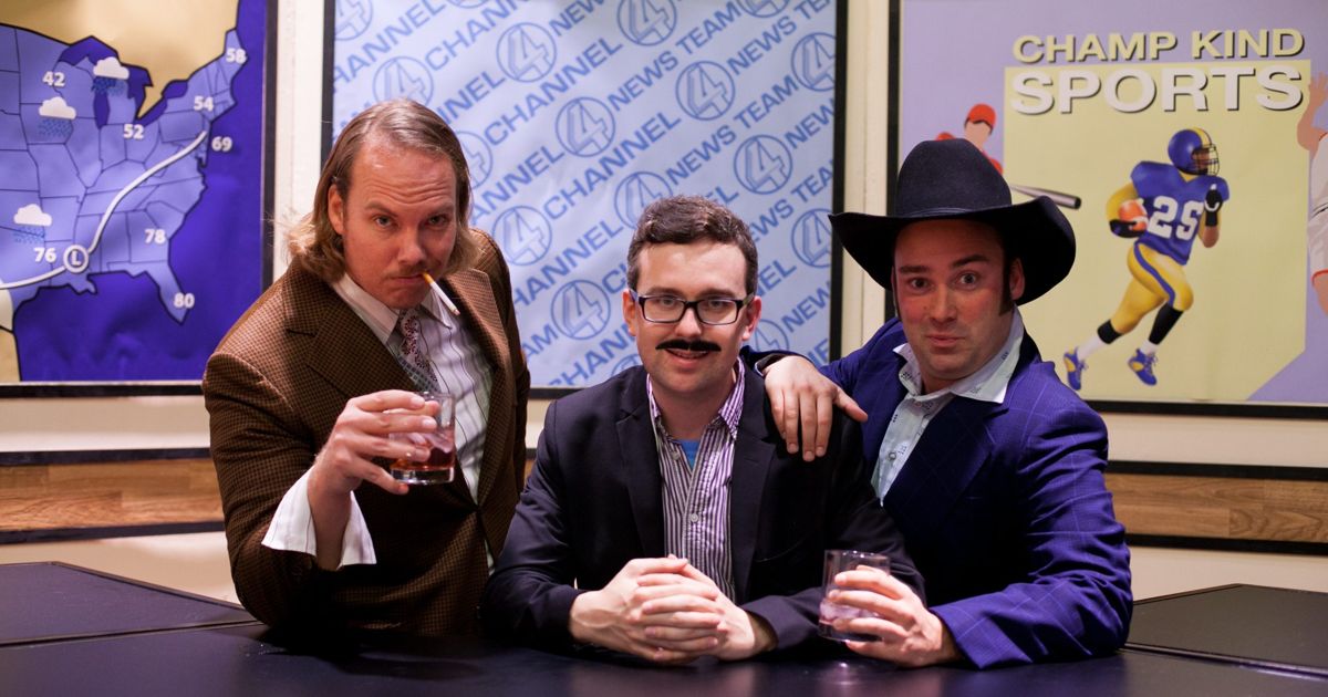 I spent election night dressed like Ron Burgundy at an Anchorman-themed ...