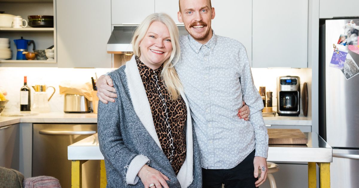 Inside the kitchen of Brandon Olsen and Sarah Keenlyside, the owners of ...
