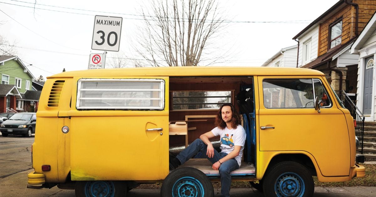 He bought a 1979 VW van on Craigslist for $3,000 and headed for Burning ...
