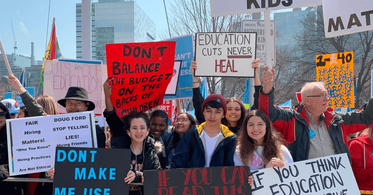 The best signs from this weekend's Rally for Education at Queen's Park ...