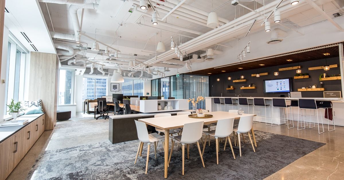 This office furniture company's new downtown office doubles as a ...