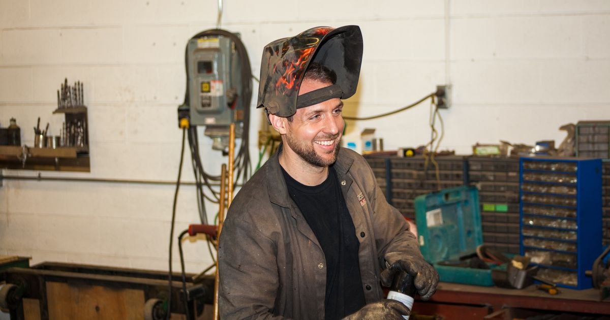 When the pandemic put him out of work, this welder and fitness buff ...