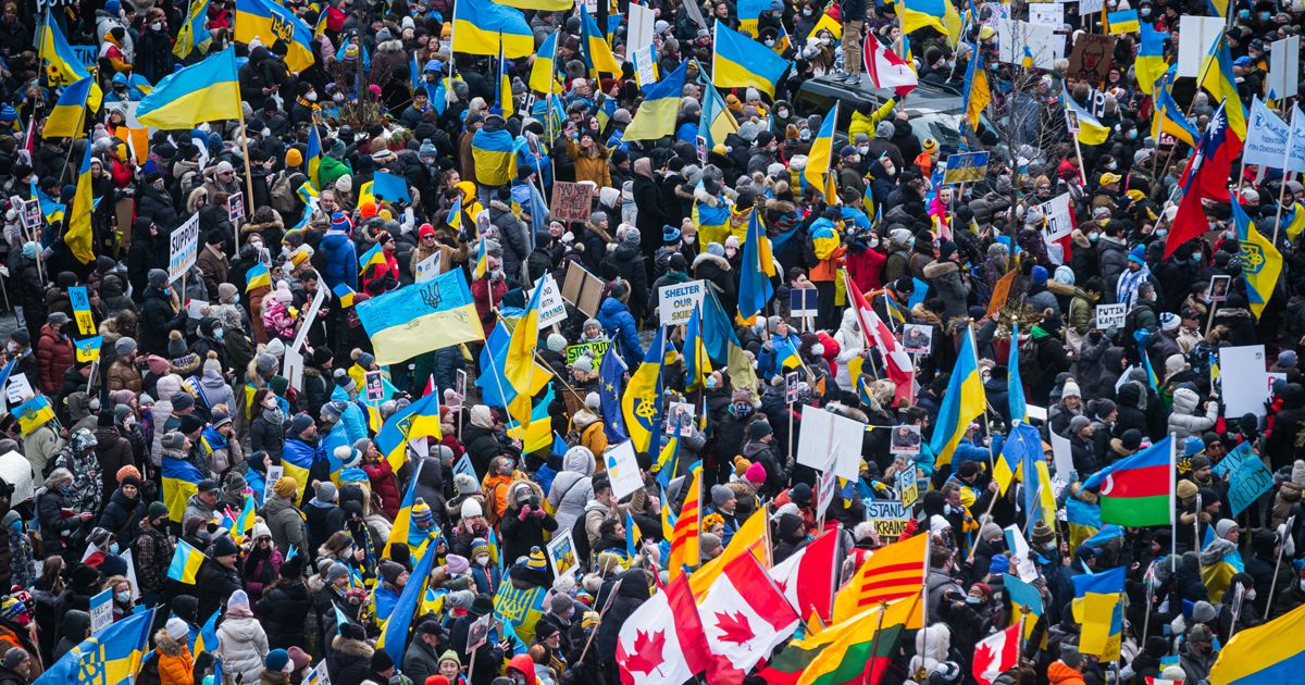 Scenes from Toronto's rallies in support of Ukraine - Toronto Life