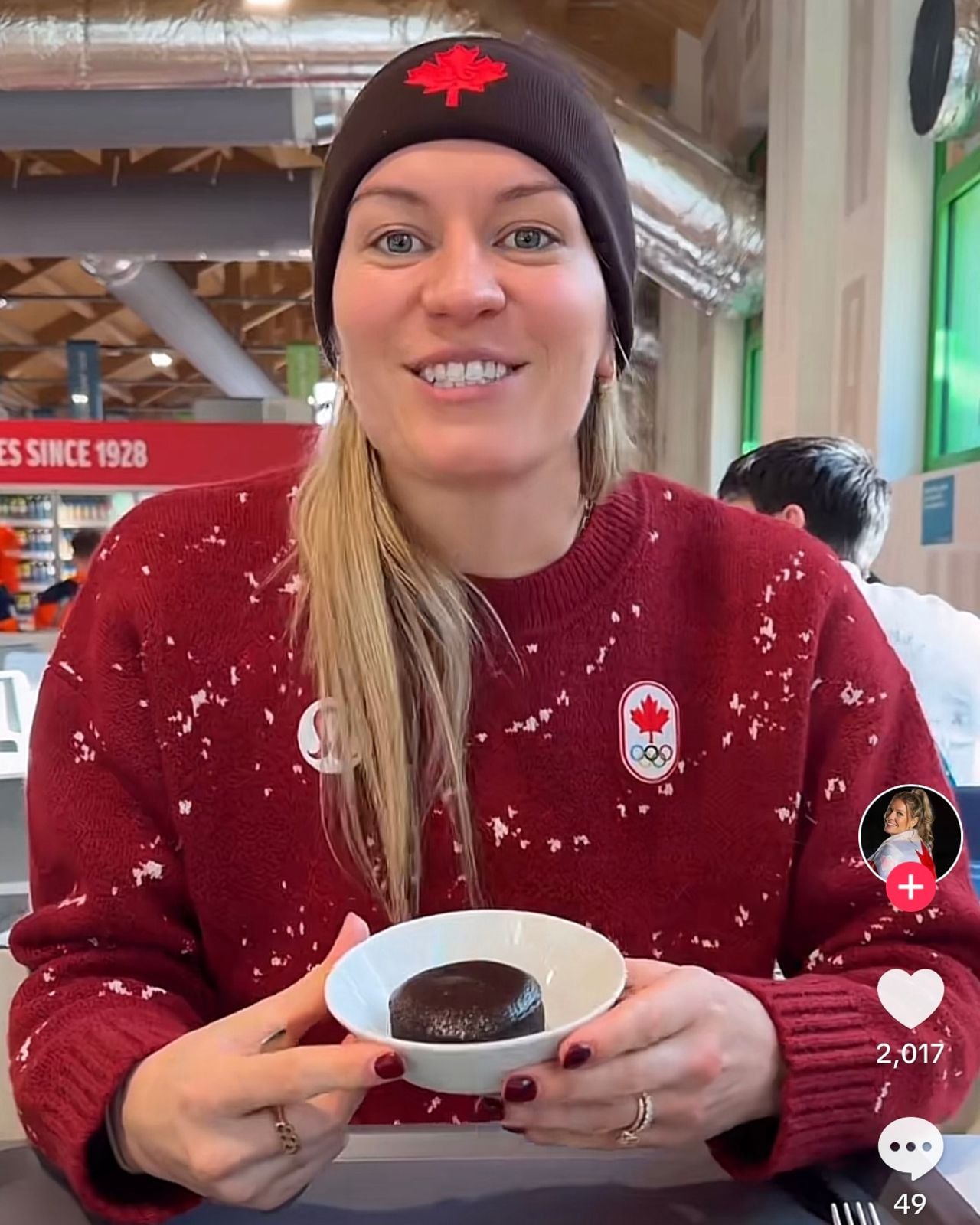 Natalie Spooner is the Olympic Village's self-appointed dessert critic ...