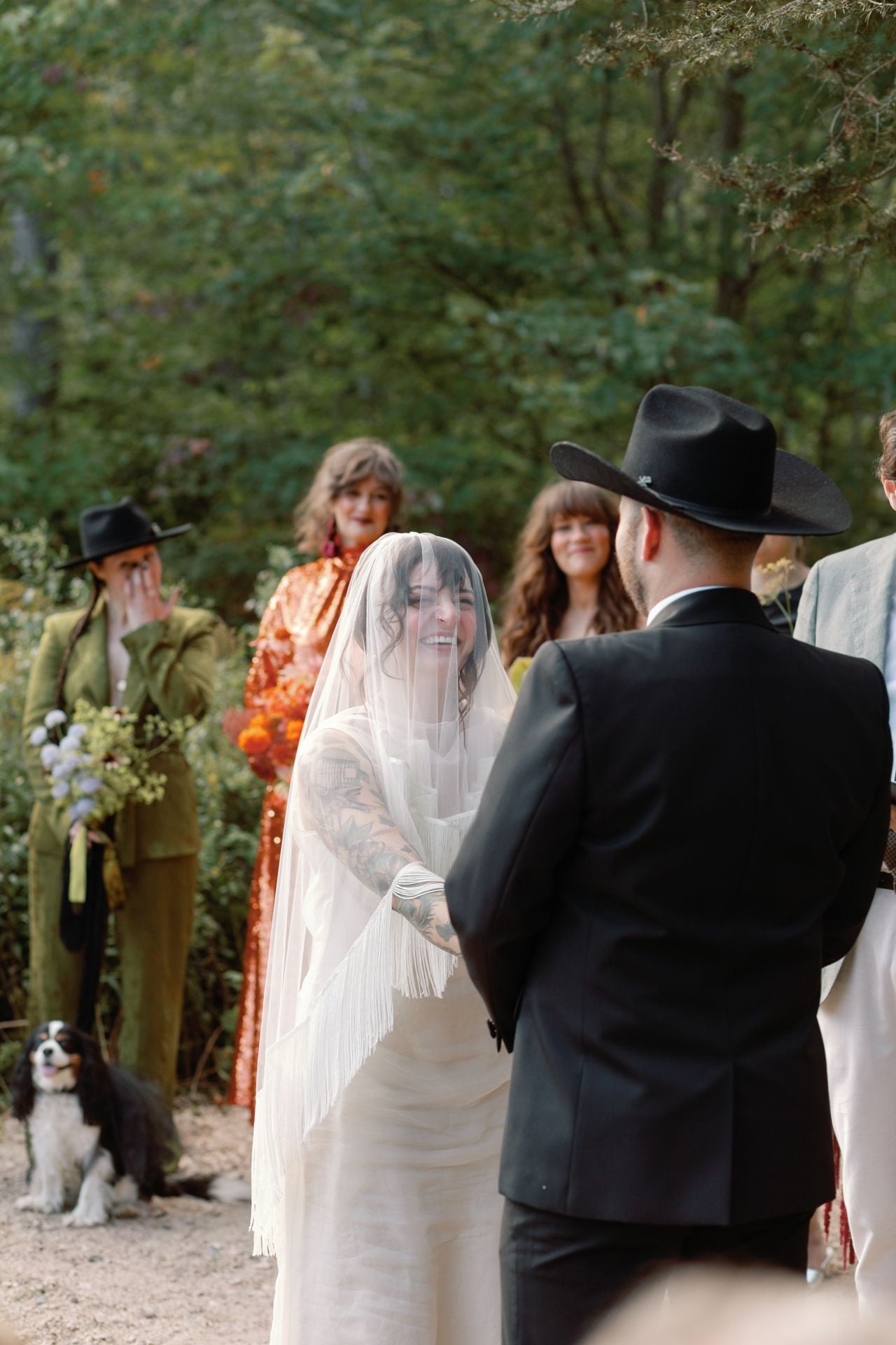Inside a disco rodeo–themed wedding at a log cabin - Toronto Life